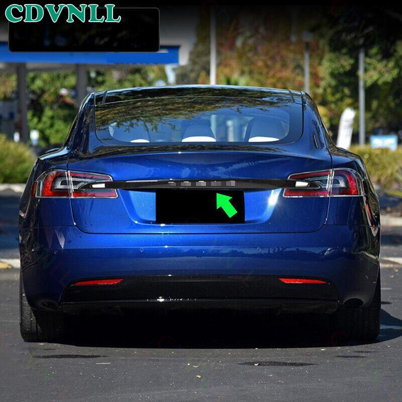 For Tesla Model S 2012-2021 ABS Carbon Fiber Rear Tailgate Trunk Lid ...