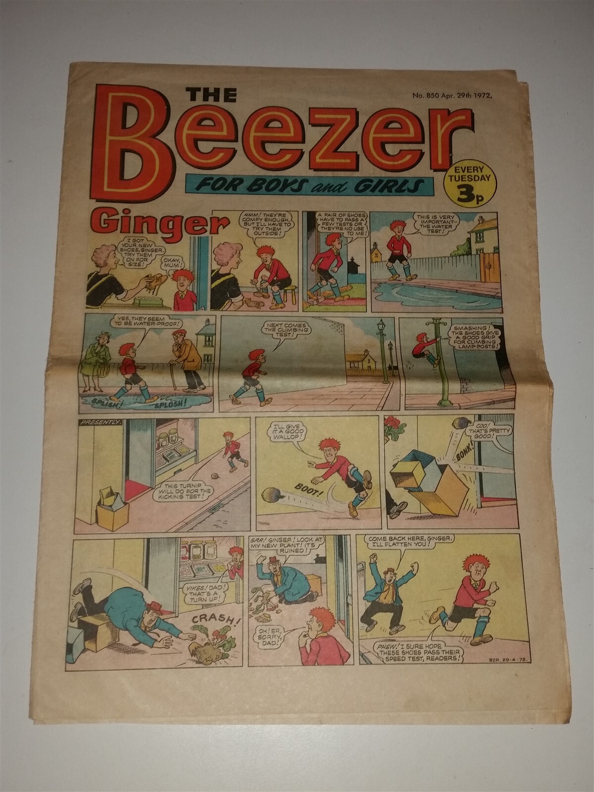 BEEZER #850 29TH APRIL 1972 D C THOMSON BRITISH WEEKLY COMIC | eBay UK