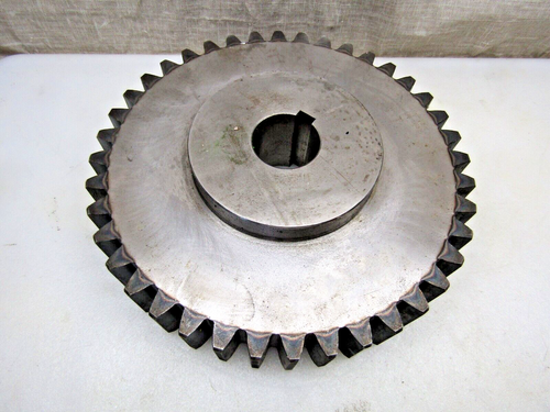 Spur Gear Module 5 40 Teeth 210mm OD 200mm PD 40mm Face 40mm Keyed Bore ...