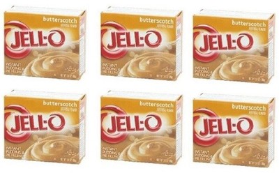 Jell-O Butterscotch Instant Pudding Dessert Mix 6 Box Pack | eBay