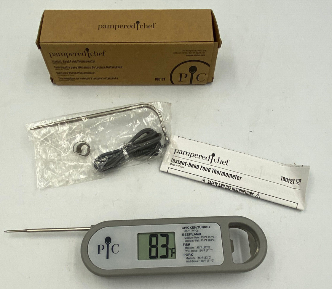 Pampered Chef Instant Read Food Thermometer #100121 – New in the Box | eBay