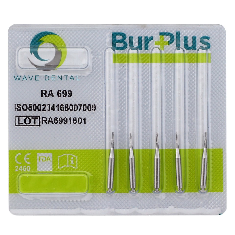 Wave Dental Slow Speed Latch Bur Tungsten Carbide Round Fissure Invert ...