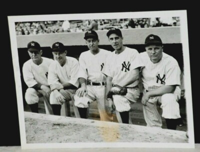 1947 New York Yankees Pennant Winning Coaching Staff Orig Photo w ...