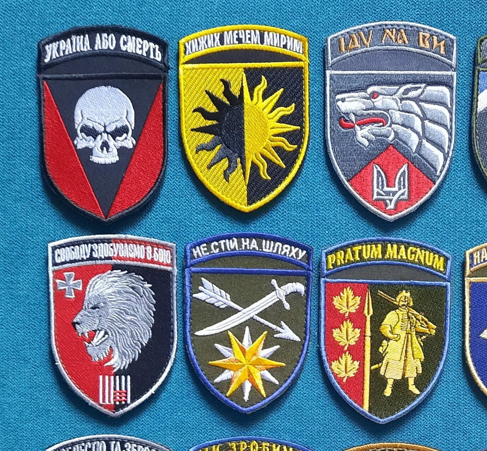 Ukraine War Set 20 Military Patches Ukrainian Armed Forces Badge ...
