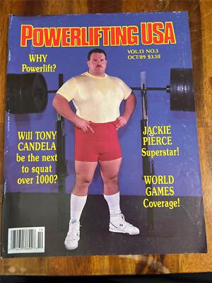 POWERLIFTING USA muscle strongman bodybuilding magazine TONY CANDELA 10 ...