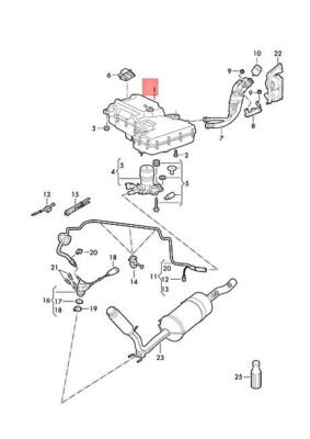 Genuine VW Reduction Agent Tank Plus Heater 7E0131877H | eBay