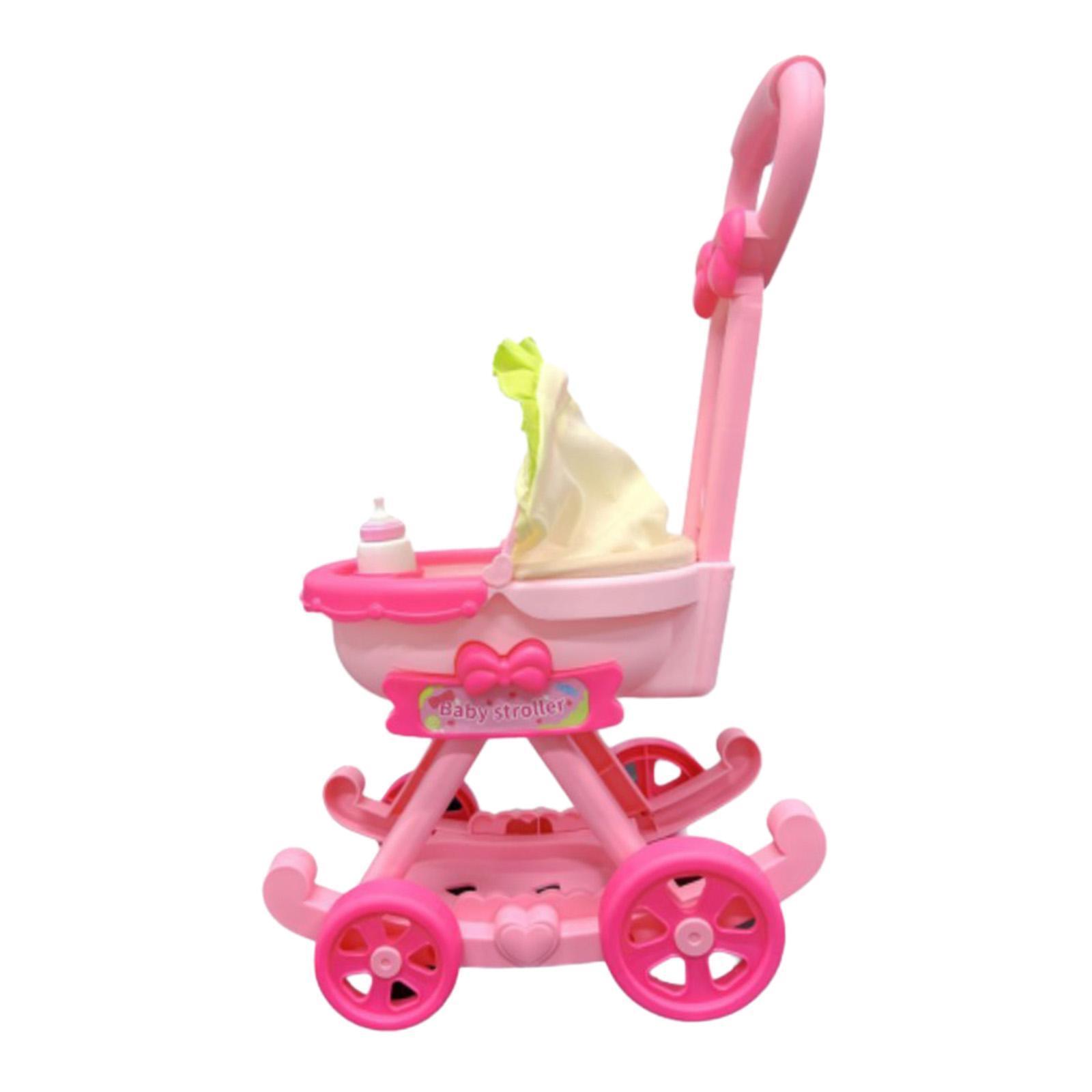 Baby Doll Stroller for Ages 1 2 3 Years Old Realistic Role Playing Toy ...