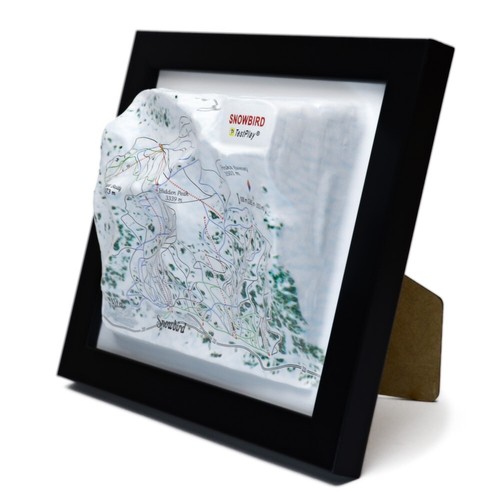 Snowbird 3D Ski Map Resort Art Decor Trainer Wall Art Memorabilia New ...