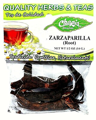 CHAPIS HIERBAS HERBS ZARZAPARILLA Net Wt. 1/2 oz. (14 g) 3,6,12 Packs ...