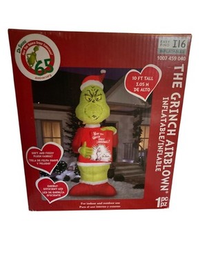 Dr Seuss 10ft Grinch Inflatable Indoor Outdoor Christmas | eBay