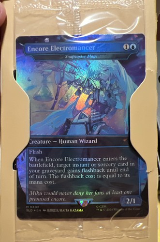 Hatsune Miku x Secret Lair EN Encore Electromancer (Snapcaster Mage ...