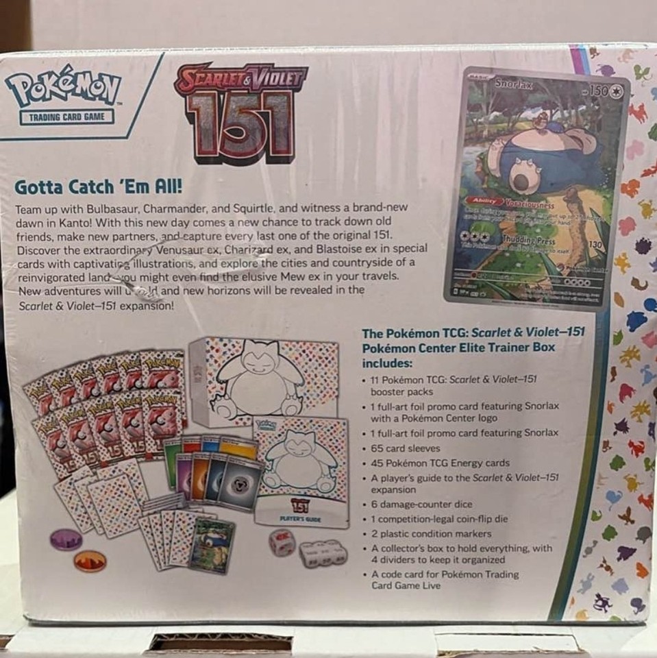Pokemon Scarlet & Violet 151 Pokemon Center Elite Trainer Box PC ETB ...