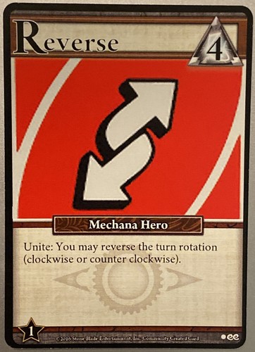 1x Reverse Uno Ascension Deck Building Game Custom Promo Mint | eBay