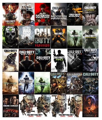 Call of Duty Zombies, Black Ops Video Game Print Poster Wall Home Room ...