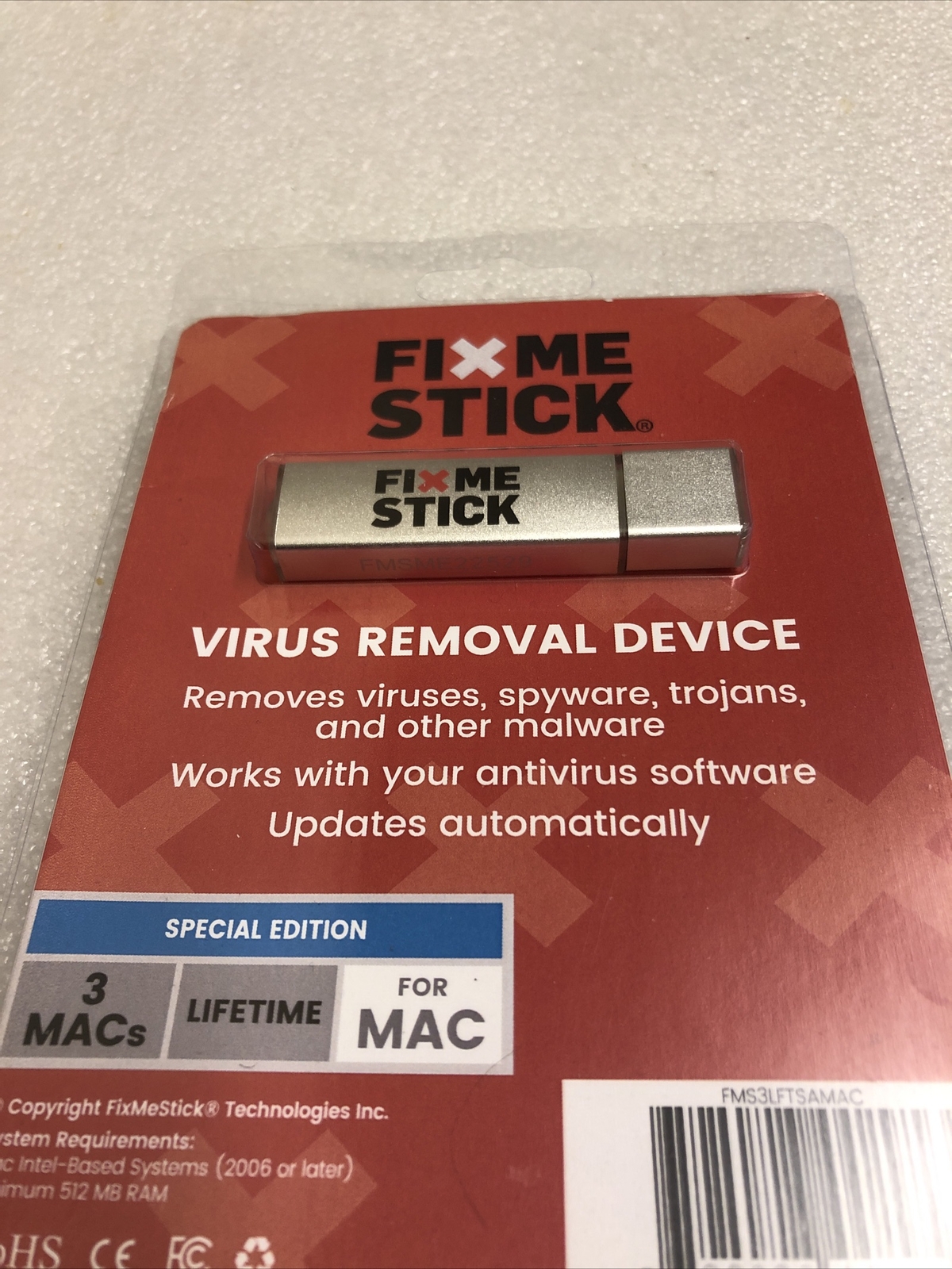 FixMeStick Virus Spyware malware Removal USB Stick Unlimited 3 Devices ...