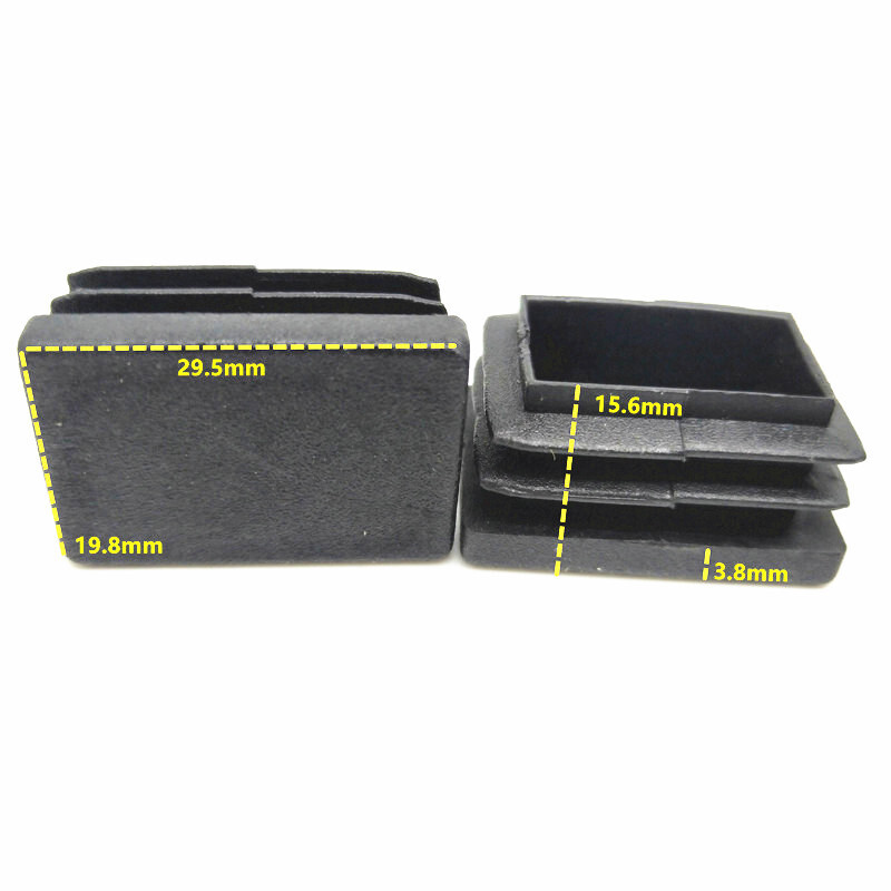 Rectangular - Square Tube Inserts Plastic End Caps Blanking Plugs ...