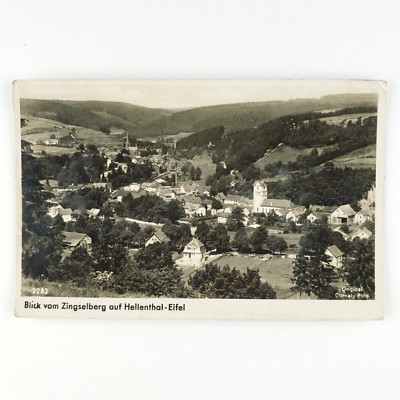 Zingselberg Hellenthal Germany RPPC Postcard 1940s Aerial Landscape ...