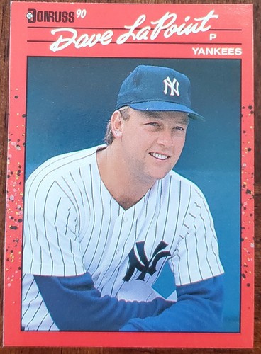 1990 DONRUSS DAVE LAPOINT NEW YORK YANKEES CARD #72 NM/MT | eBay