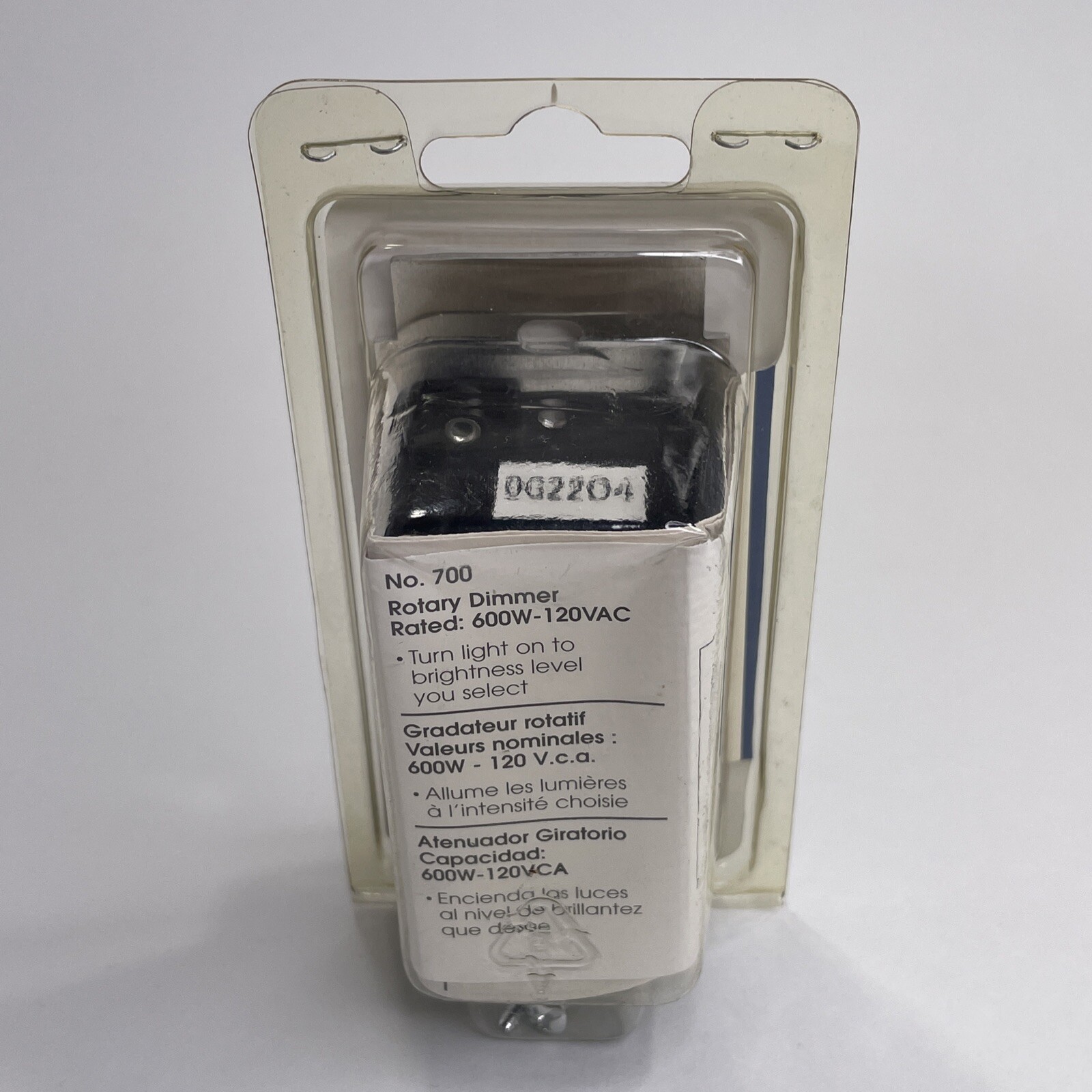 Leviton Rotary Light Switch Dimmer White No. 700-W 600 Watt 120V MPN ...