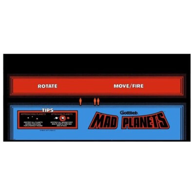 Mad Planets Arcade Control Panel Overlay CPO Textured Polycarbonate | eBay