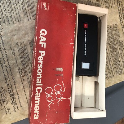 VINTAGE 1970s GAF PERSONAL CAMERA OUTFIT WITH BOX AND ATTACHMENT ...