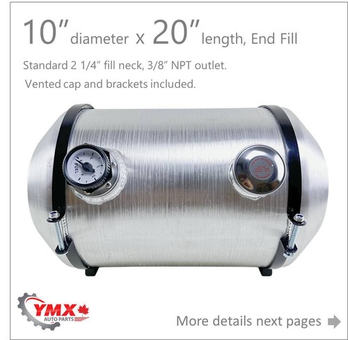 12x20 End Fill Round Spun Lightweight Aluminum Gas Fuel Auxiliary Tour ...
