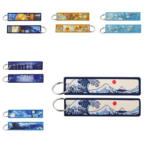 Creative Key Fob Japanese Wave Keychain New Key Chain School Reward for ...