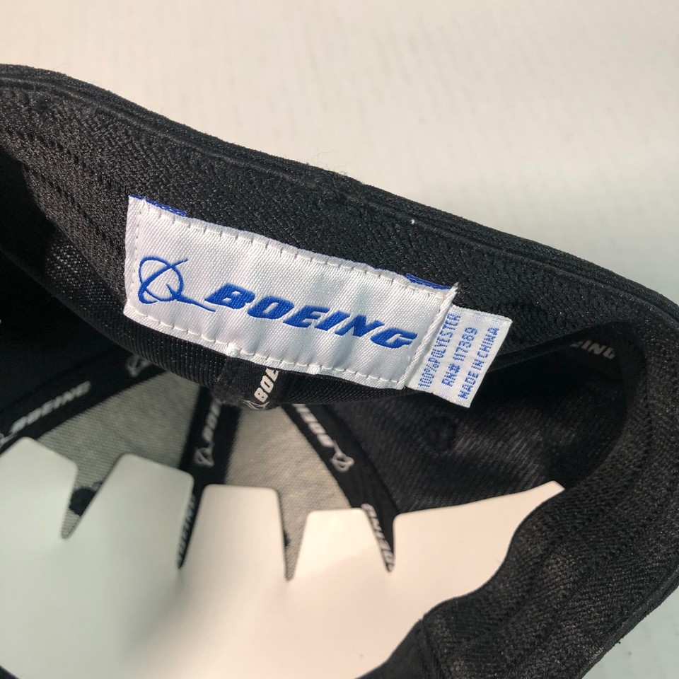 Boeing Aircraft Carbon Fiber Print Aviation Baseball Cap OSFM Black ...
