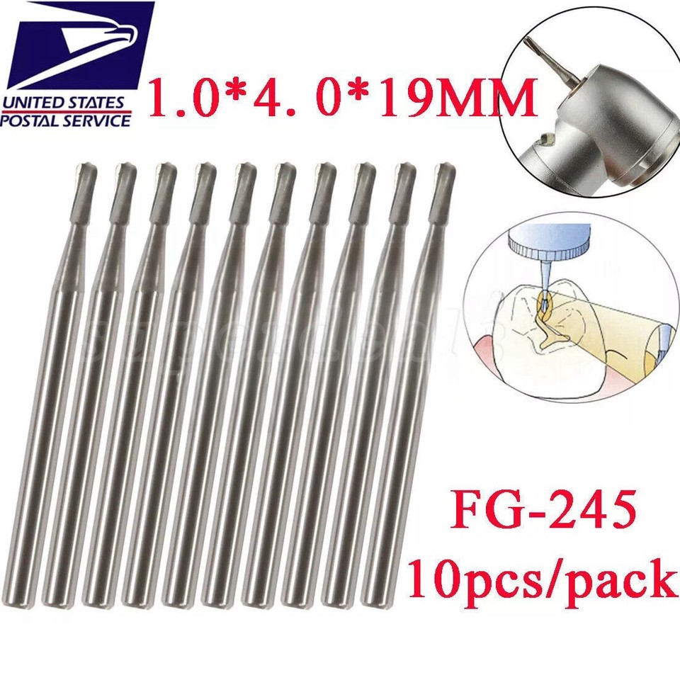 Dental Carbide Burs Tungsten Steel Bur FG #330 /FG #245 fit High Speed ...