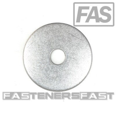 (4) 5/8 ID x 3 OD 316 Stainless Steel Fender Washer Large OD (Extra ...