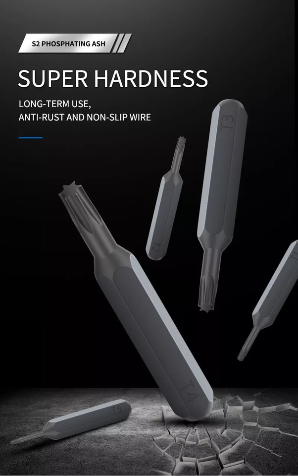 Micro Torx Driver Bits Set T1,T2,T3,T4,T5 Torque Star Cell mobile Phone ...