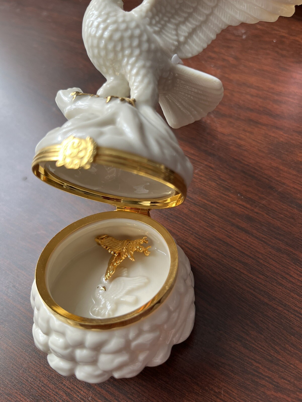 LENOX WINGS OF FREEDOM TREASURESBOX Eagle Bird w/ Eagle CHARM | eBay