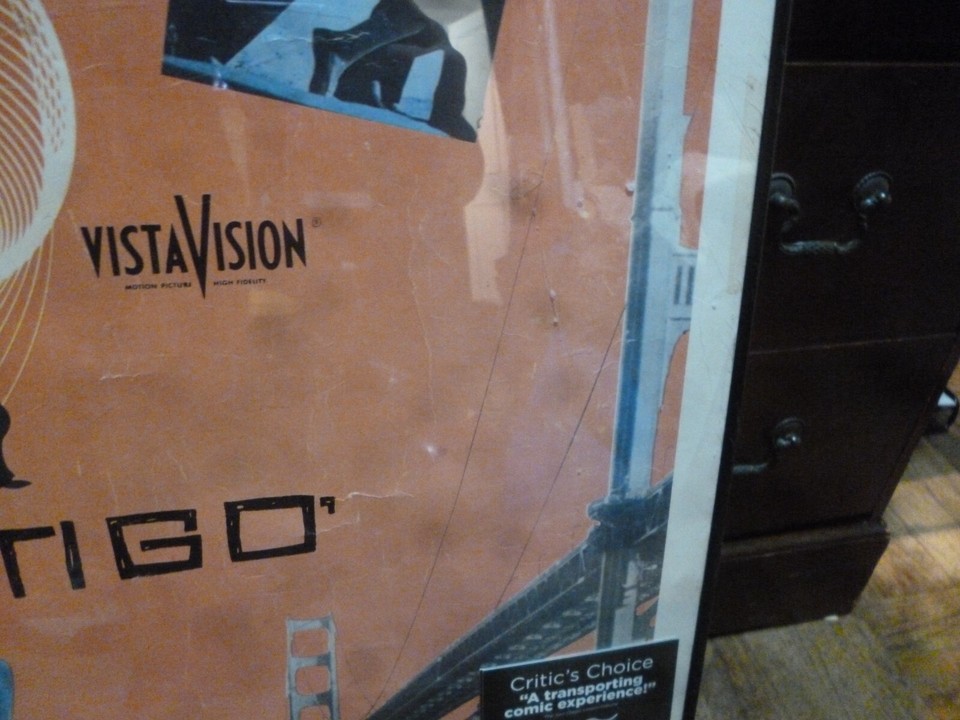 Very RARE! VERTIGO - ORIGINAL 1987 MOVIE POSTER - ALFRED HITCHCOCK ...