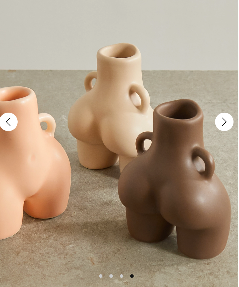 ANISSA KERMICHE Love Handles set of three mini earthenware ANISSA KERMICHE Love Handles set of three mini earthenware