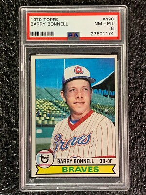 1979 Topps Baseball #496 Barry Bonnell PSA 8 | eBay