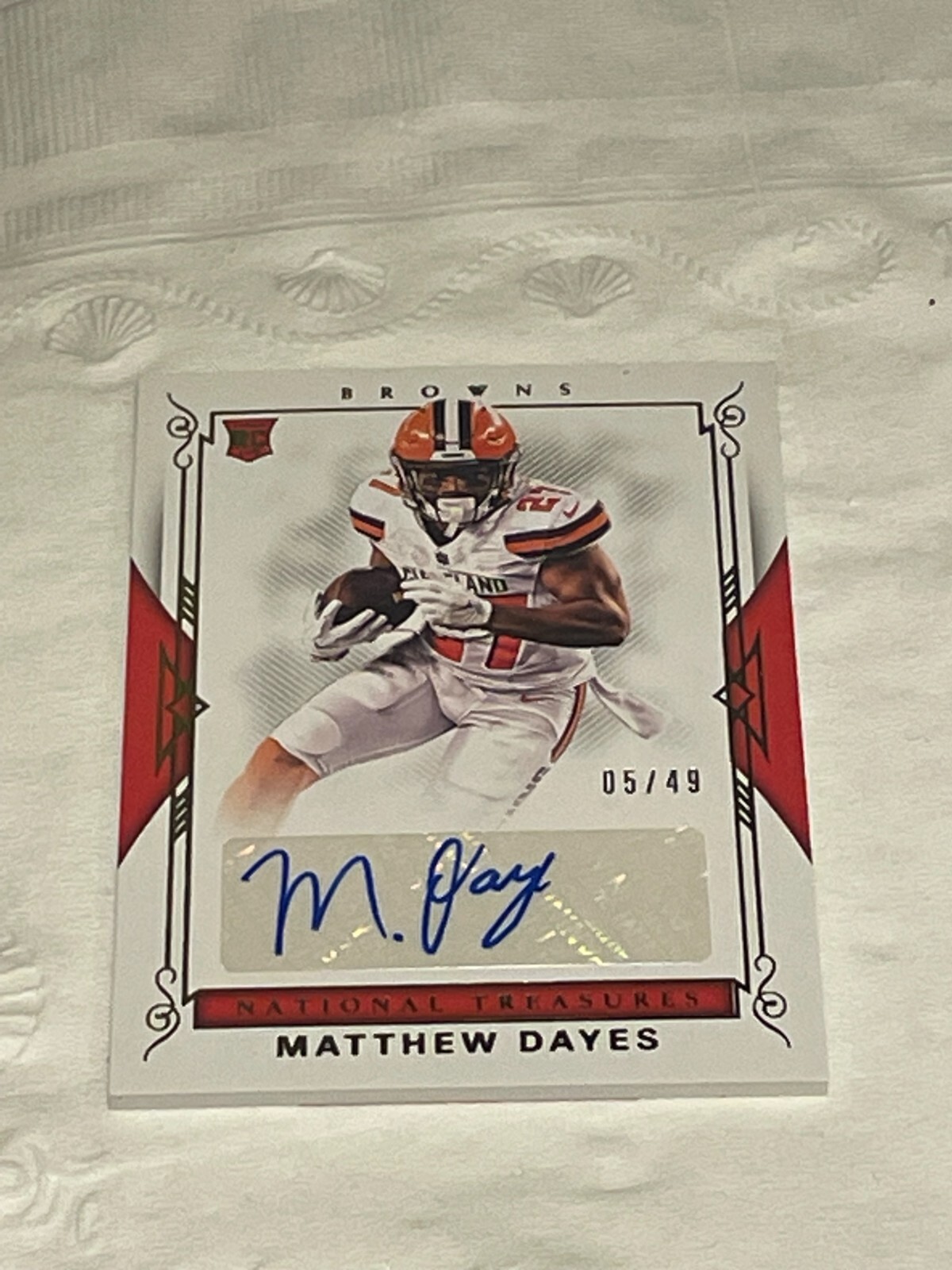 2017 National Treasures Gold #129 Matthew Dayes Auto #5/49, NC State ...