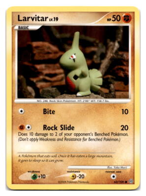 Larvitar #63/100 Stormfront Pokemon tcg | eBay