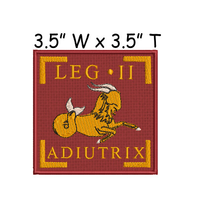 LEG II Adiutrix Roman Army Legion Crest Patch Embroidered Iron-on ...