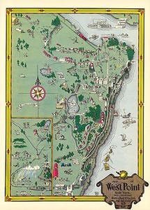 1921 Map West Point Military Academy New York Poster Print Vintage ...