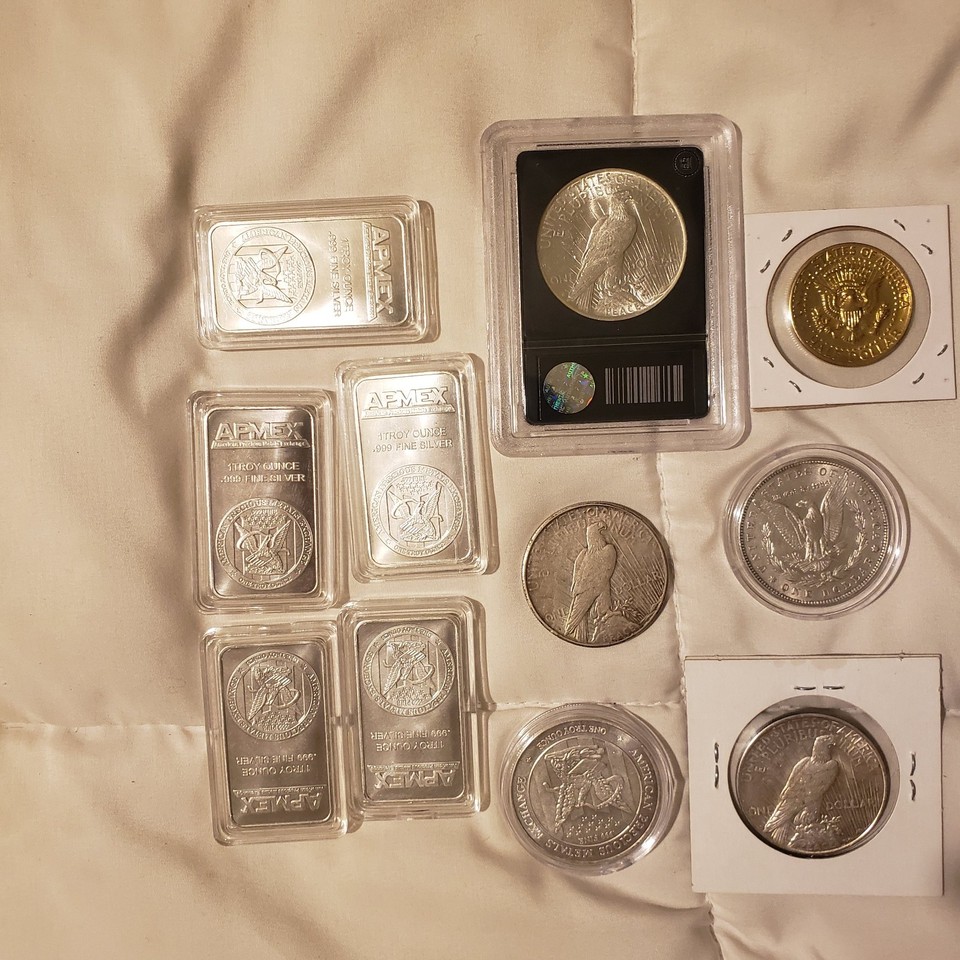 LOT of 10 - 1 OZ SILVER .999 FINE mix lot | eBay