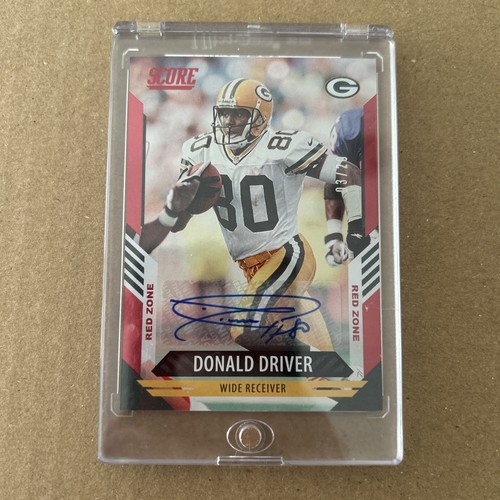 2021 Panini Score Football Donald Driver Red Zone Auto/20 #299 | eBay