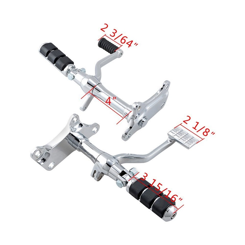Chrome Billet Forward Controls Foot Pegs for Harley Sportster 883 1200 ...
