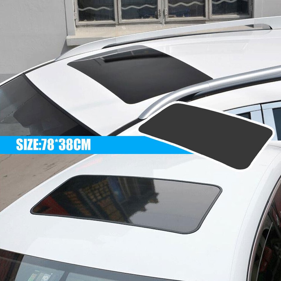 Car Accessory Simulation Fake Sunroof Sticker Cover Black Vinyl Film ...