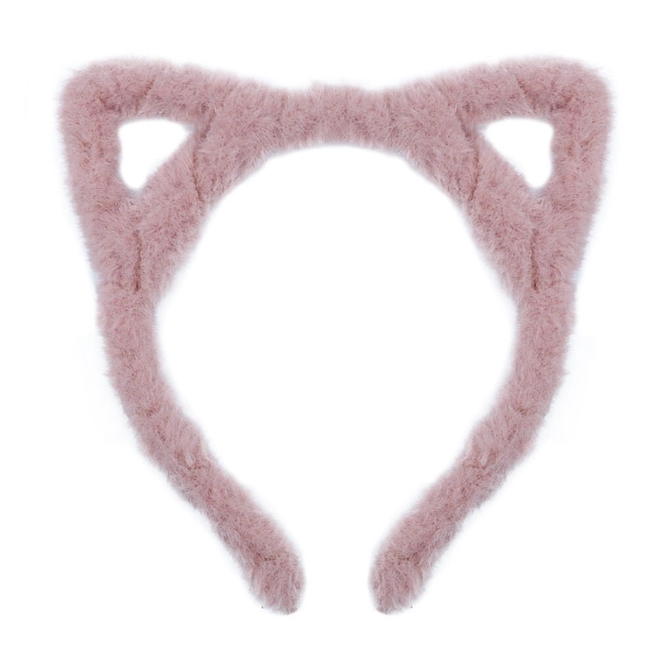 Cat Ears Womens Headband Plush Wash Face Hair Hoop Headwear Girl Cute ...