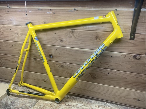 Vintage CANNONDALE CAAD 4 57cm ROAD Frame 700c x 1” x 130mm Yellow Made ...