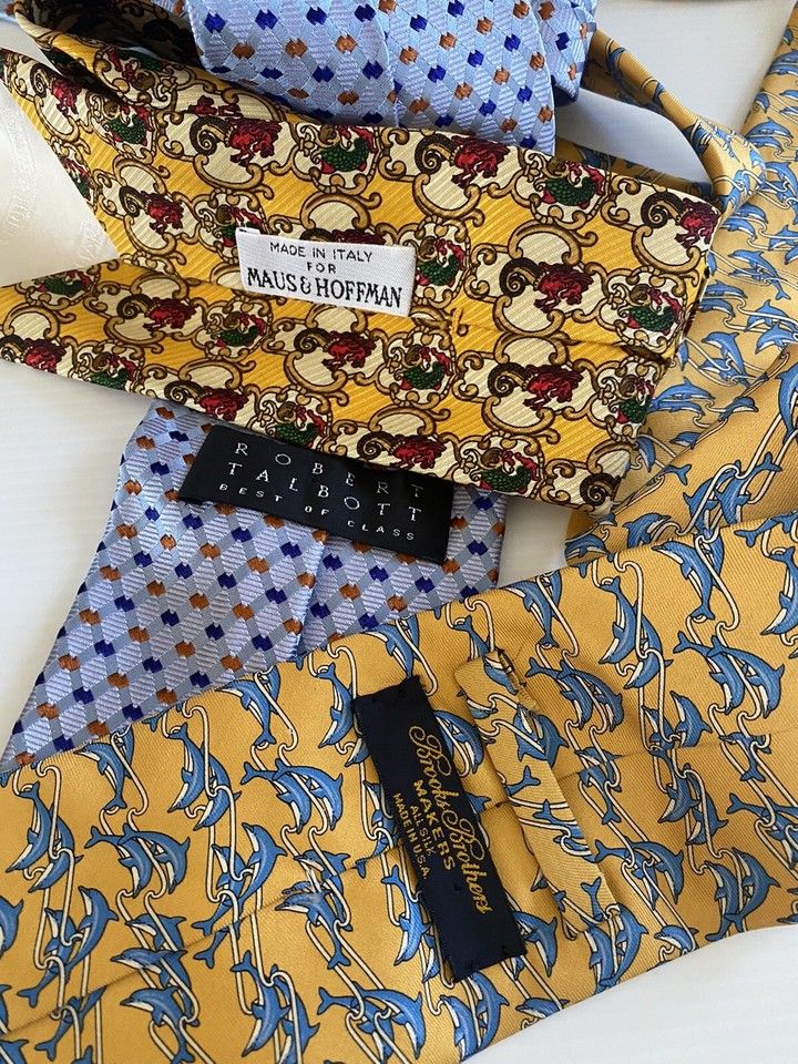 Brooks Brothers Robert Talbot Maus & HoffMan Mens Neck Tie Lot | eBay