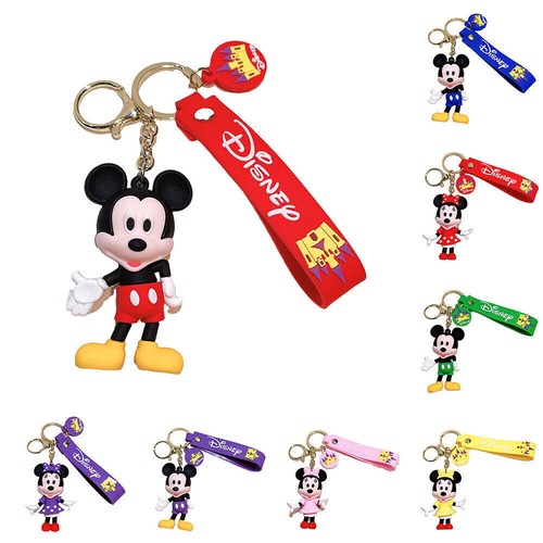 Cute Minnie Mickey Mouse Keyring Keychain Cartoon Charm Backpack Decor ...