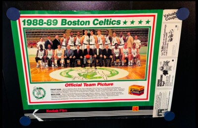 Boston Celtics 1988-89 Team Poster | eBay