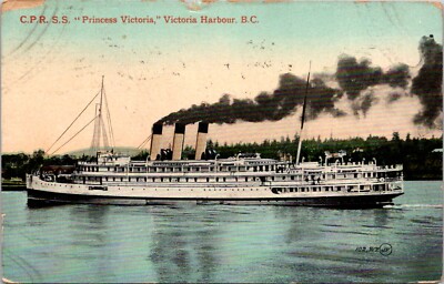 CPR SS Princess Victoria Passenger Steam Ship Victoria Harbor BC Canada ...
