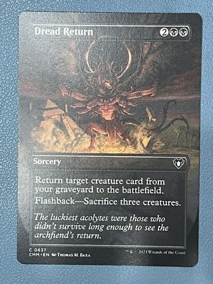 Dread Return (Borderless) Commander Masters CMM MTG | eBay